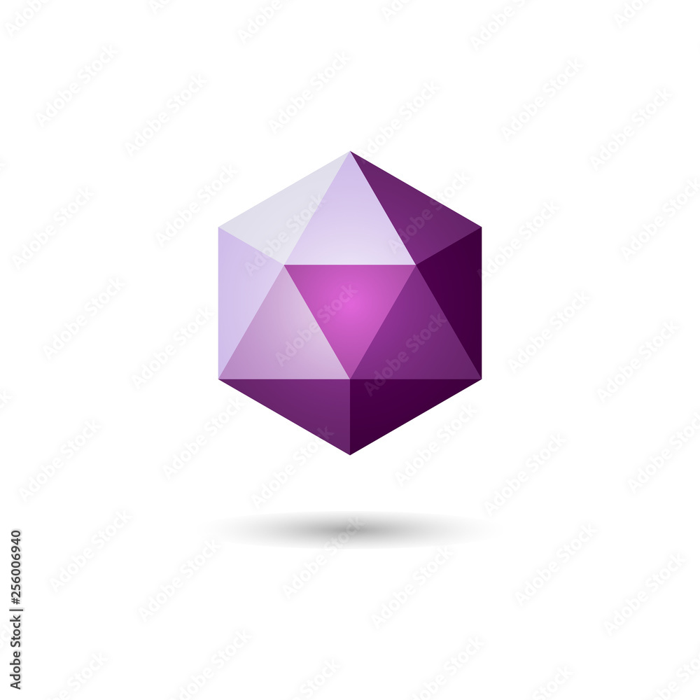 Polygonal geometric figure.For web design.Vector Illustration Stock ...