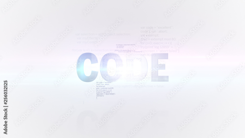 Quick Code Glitch Title Stock Template | Adobe Stock