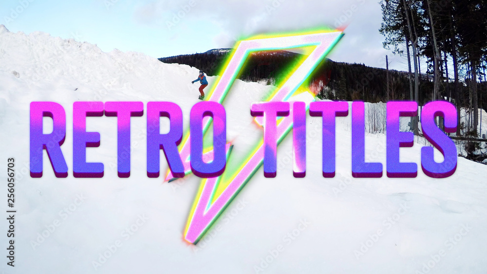 Retro Titles Stock Template | Adobe Stock