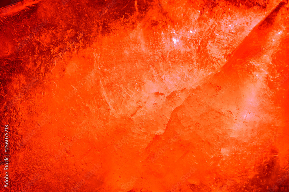 Hell fire. Red-orange abstract background evoking hot hell cave or ...