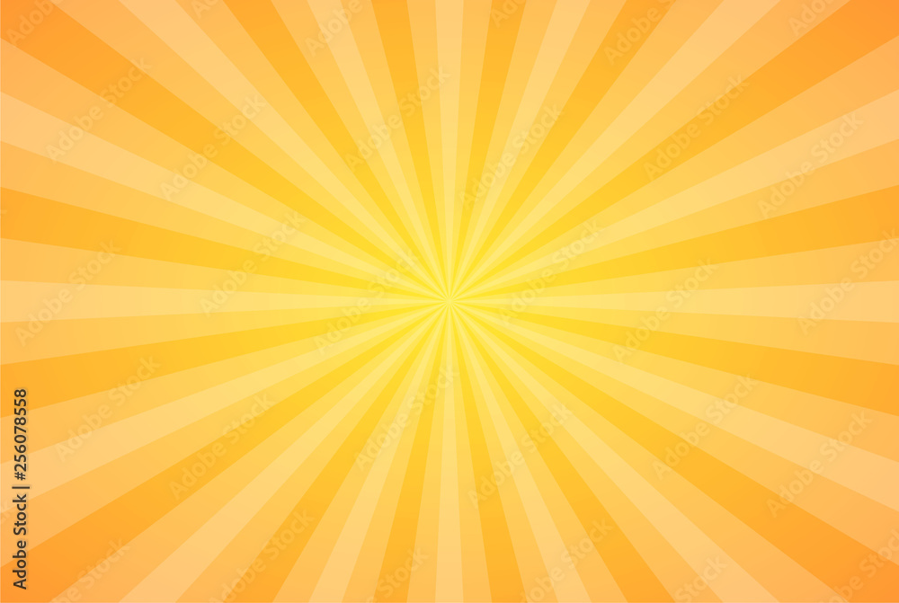 Sun rays vector illustration. Rays background. Sun ray theme abstract ...