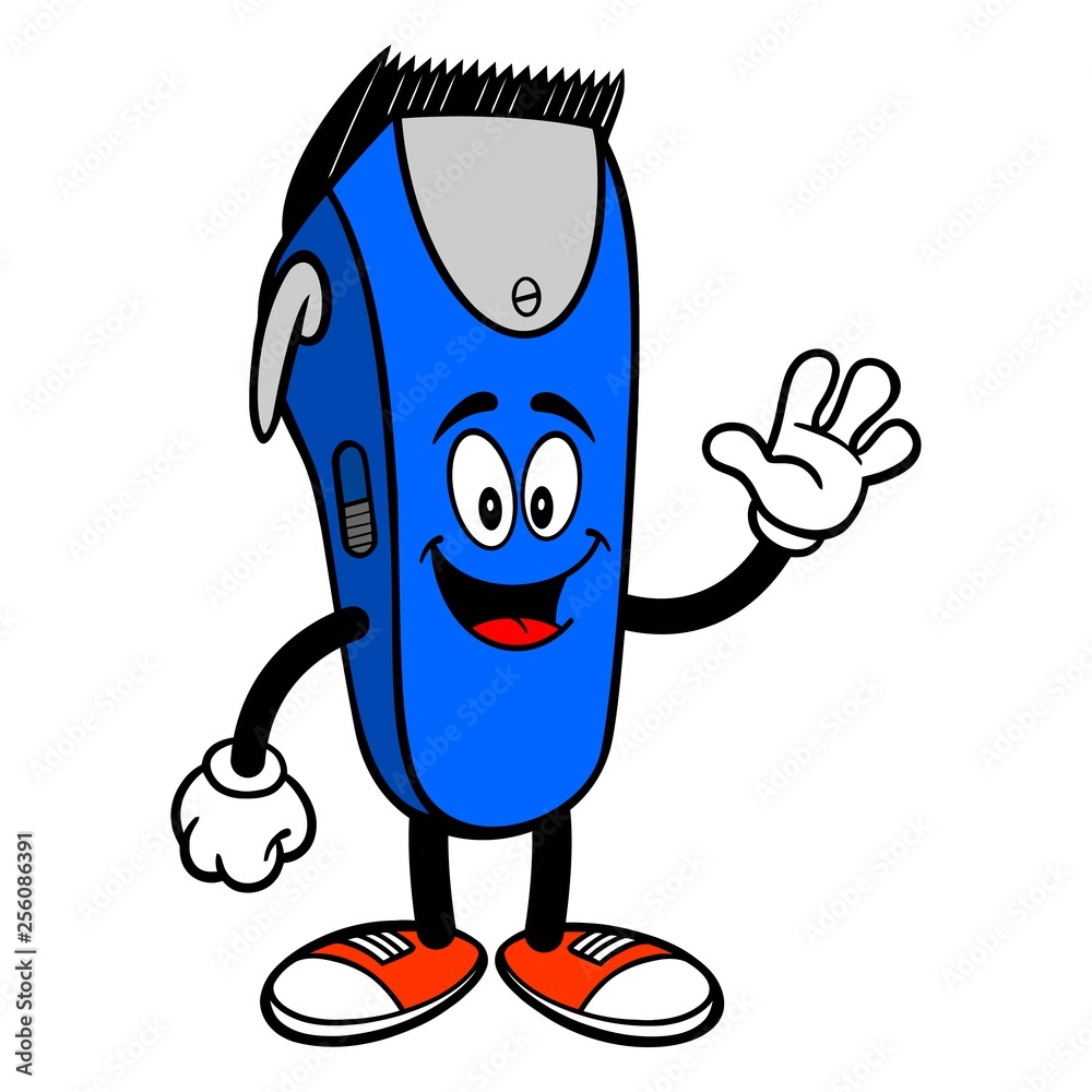 Electrical Hair Clipper Mascot - A vector cartoon illustration of a ...