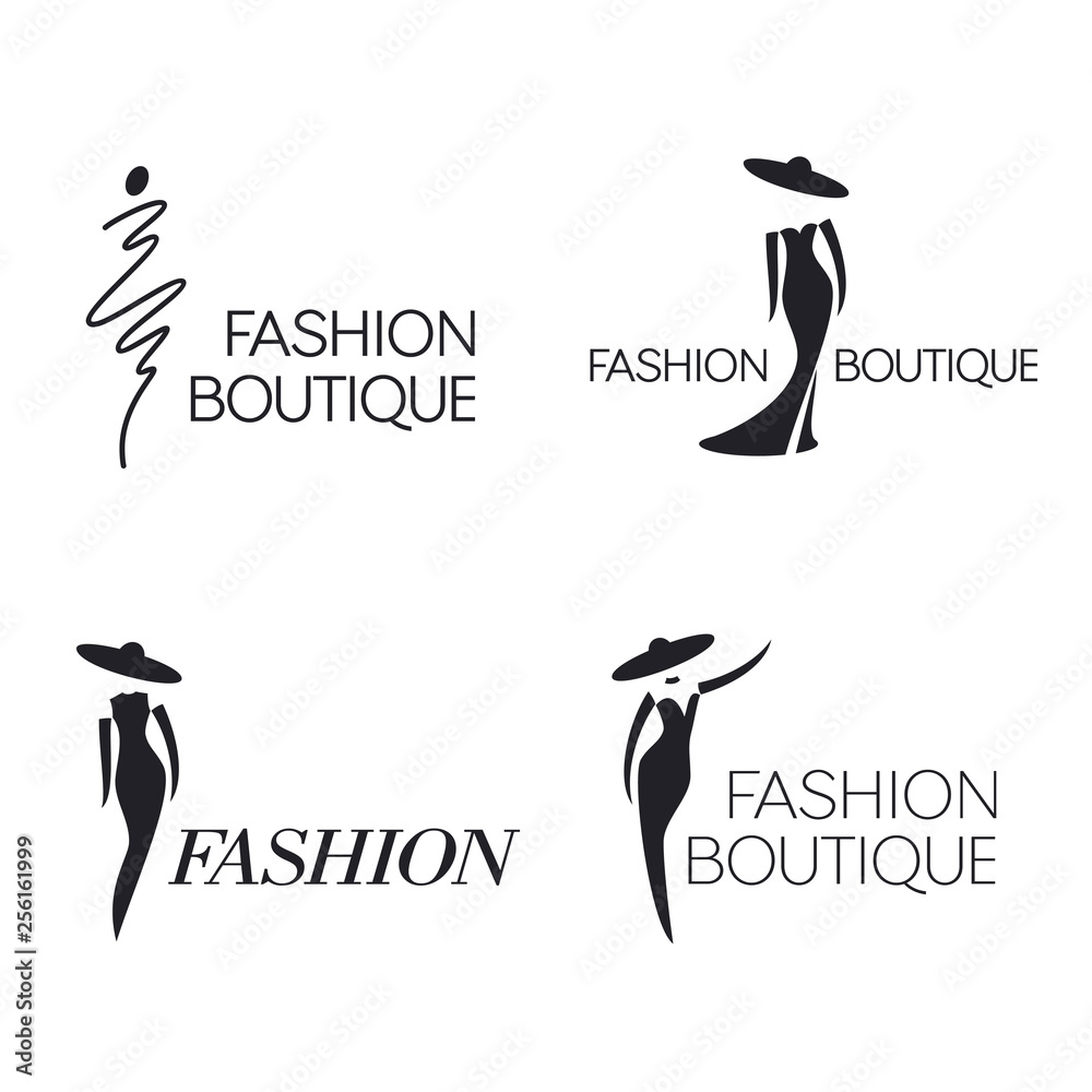 Vecteur Stock Set of vector logo design template. Fashion sign. | Adobe ...