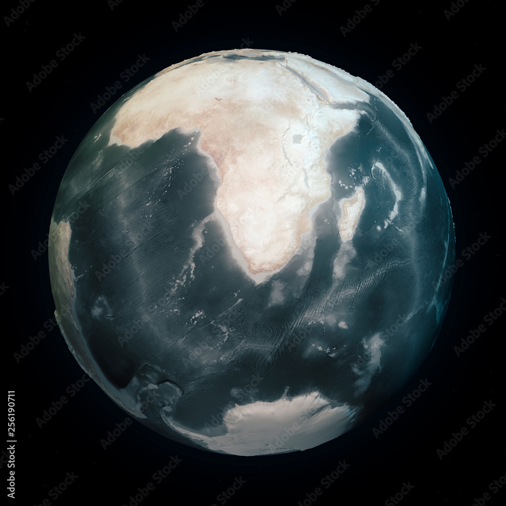 Drought in the world, dry planet earth. Climate change land without ...