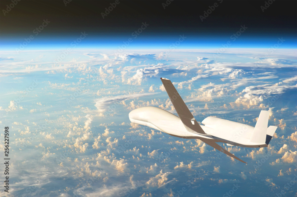 Unmanned aircraft flying in the upper atmosphere, the study of the gas ...