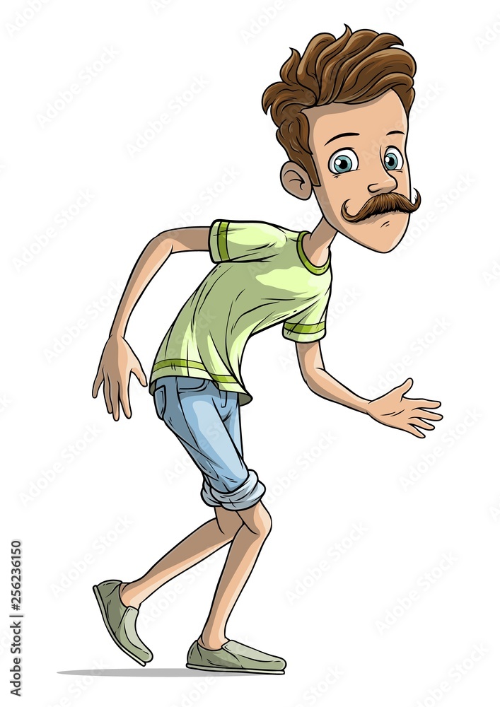 Funny Walking Cartoon