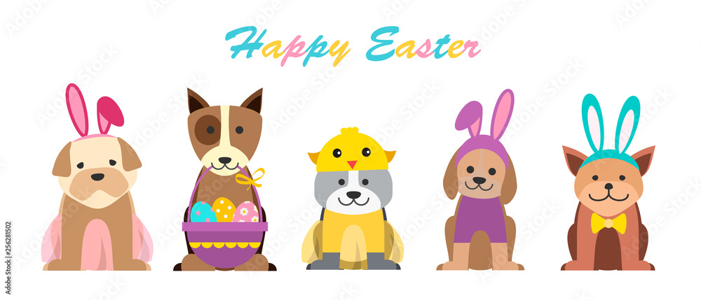 Cute Easter Dogs
