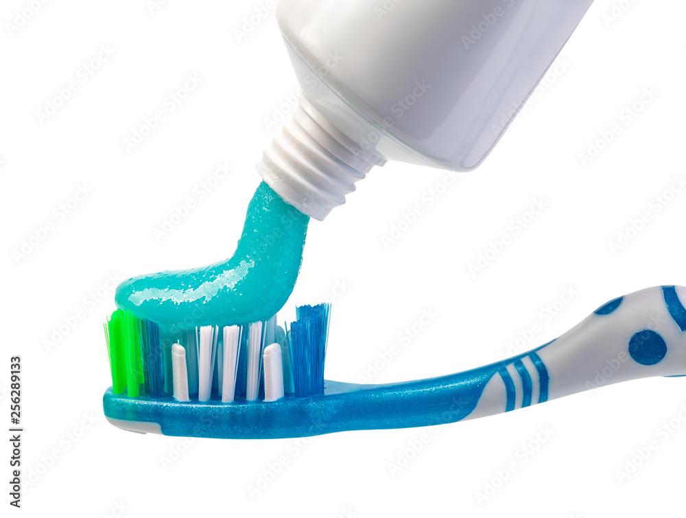Toothbrush and toothpaste Stock Photo | Adobe Stock