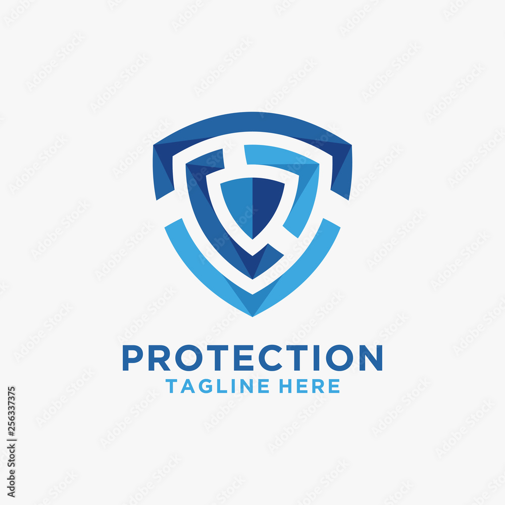 Abstract shield logo design Stock Vector | Adobe Stock