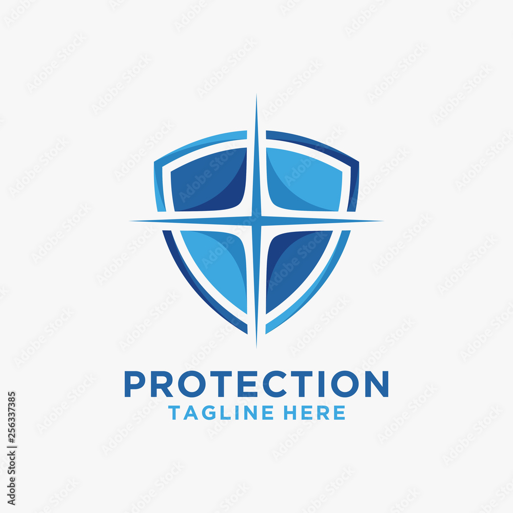 Abstract shield logo design Stock Vector | Adobe Stock