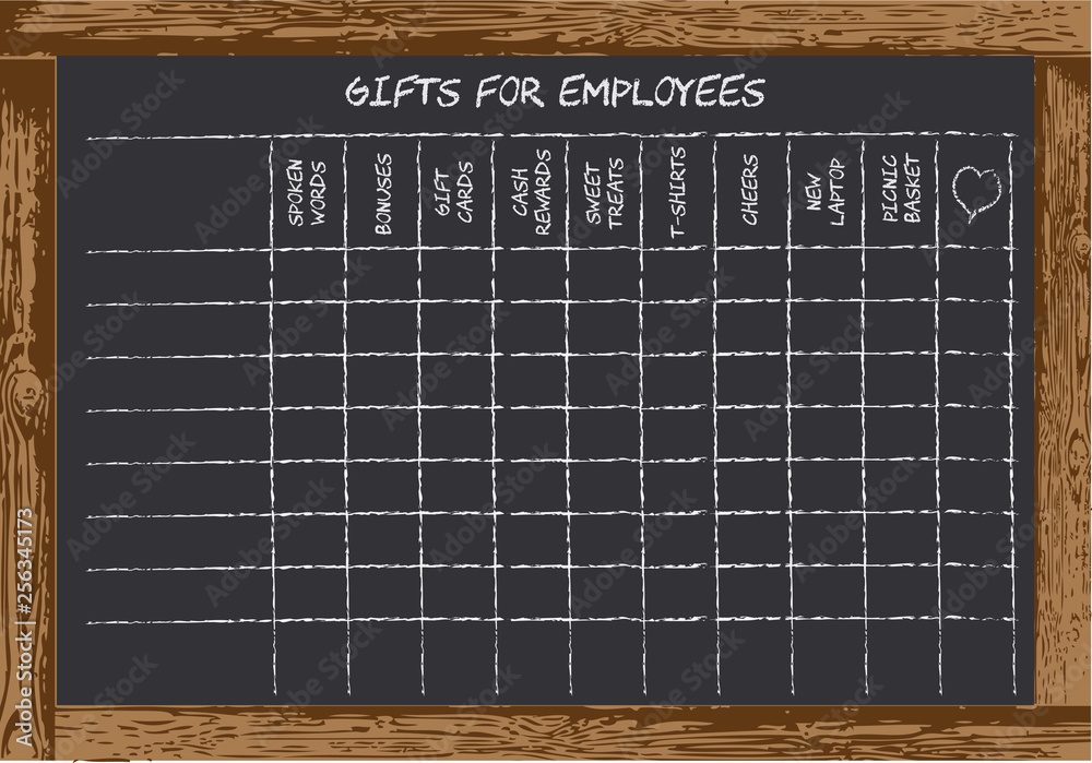 Chalkboard Employee Appreciation Stock Vector | Adobe Stock