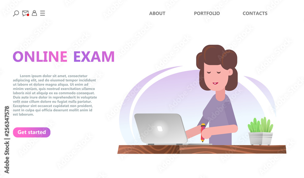 Online Exam Banner