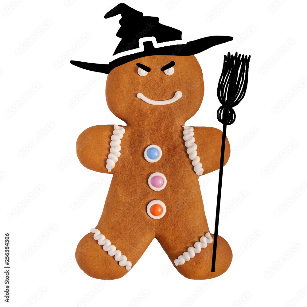 Witch Clipart Outline Gingerbread