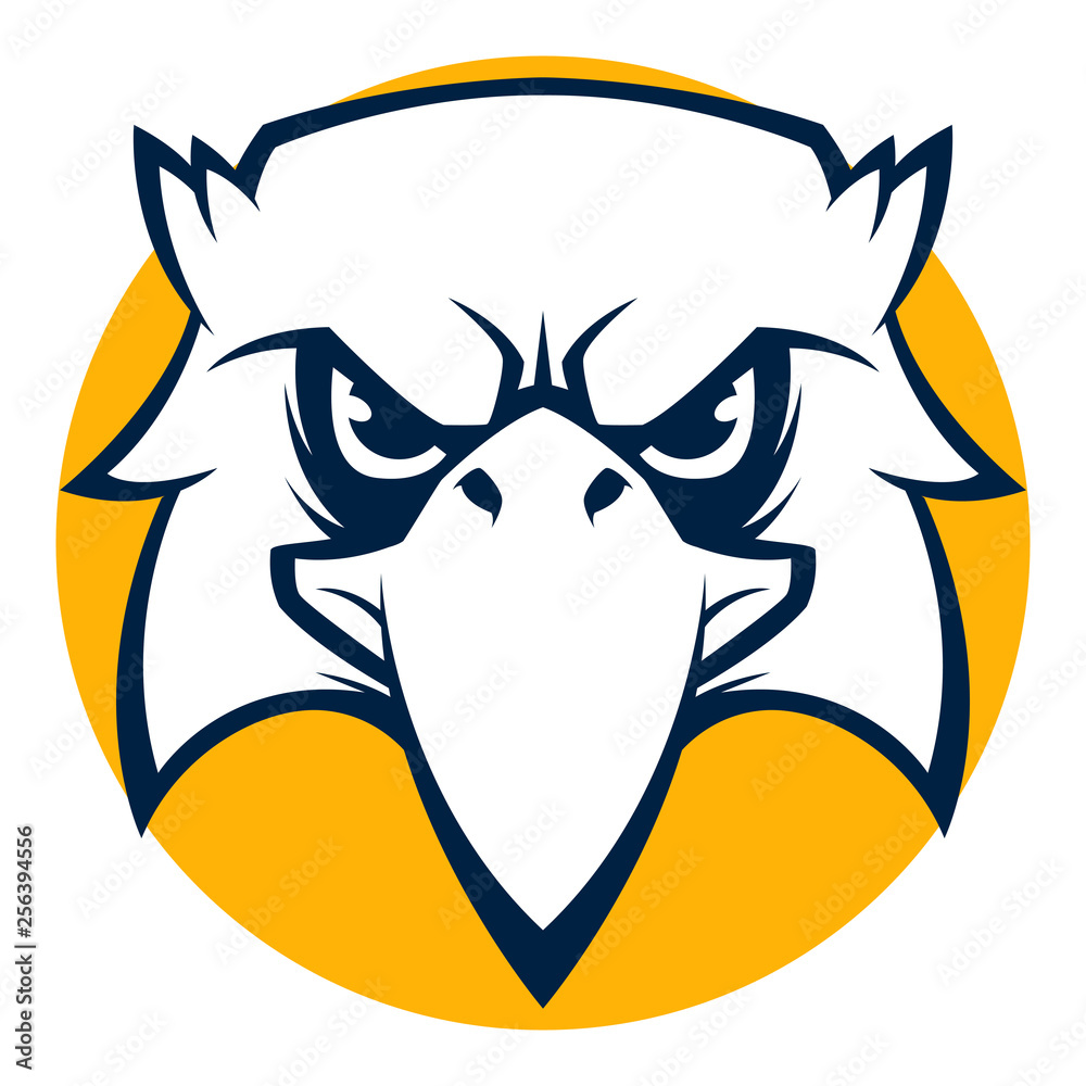Angry Eagle Head Logo