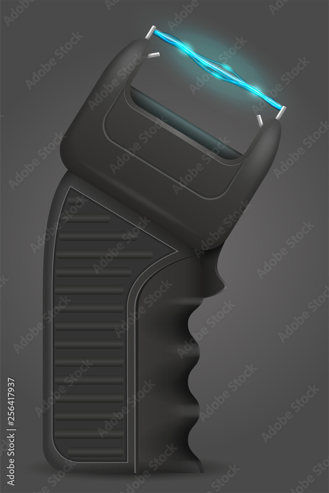 stun gun weapon self defense vector illustration Stock Vector | Adobe Stock
