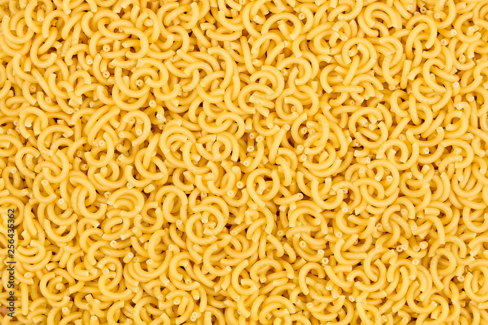 texture of raw gobbetti noodles pasta italian food macro background ...