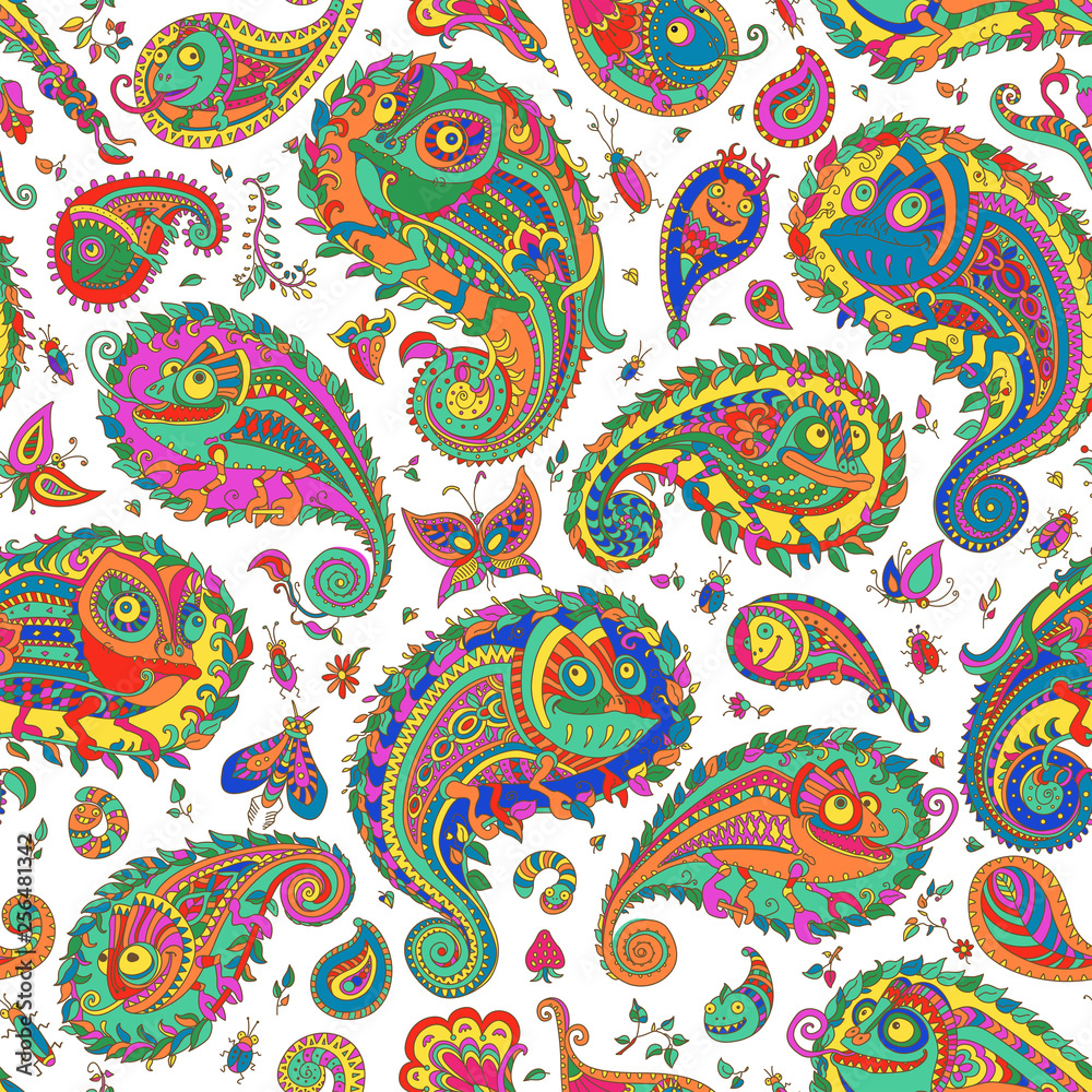 Colorful Paisley Pattern