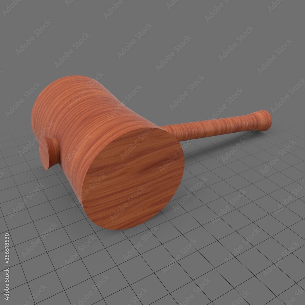 Cartoon mallet Stock 3D asset | Adobe Stock