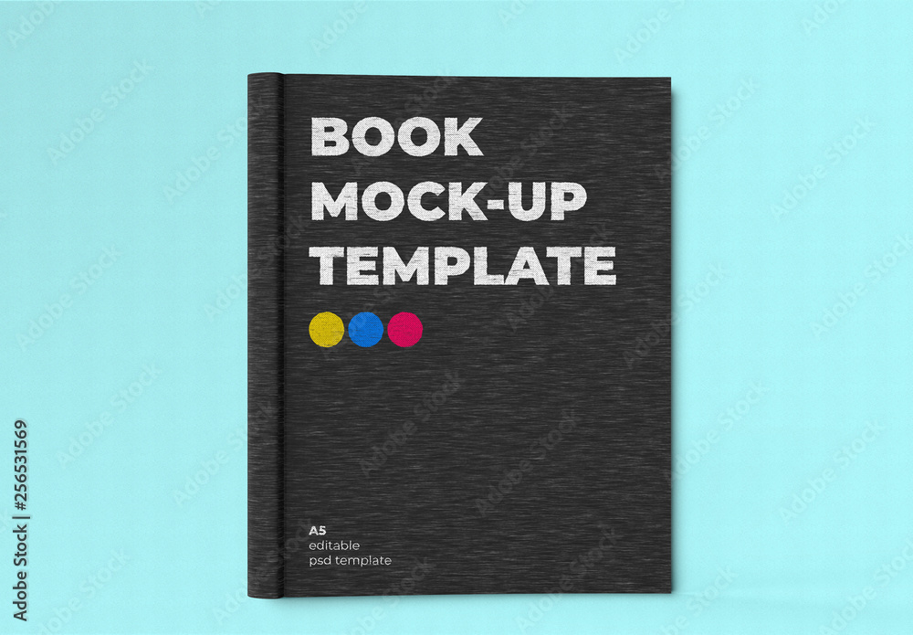 A5 Book Cover Mockup Stock Template | Adobe Stock