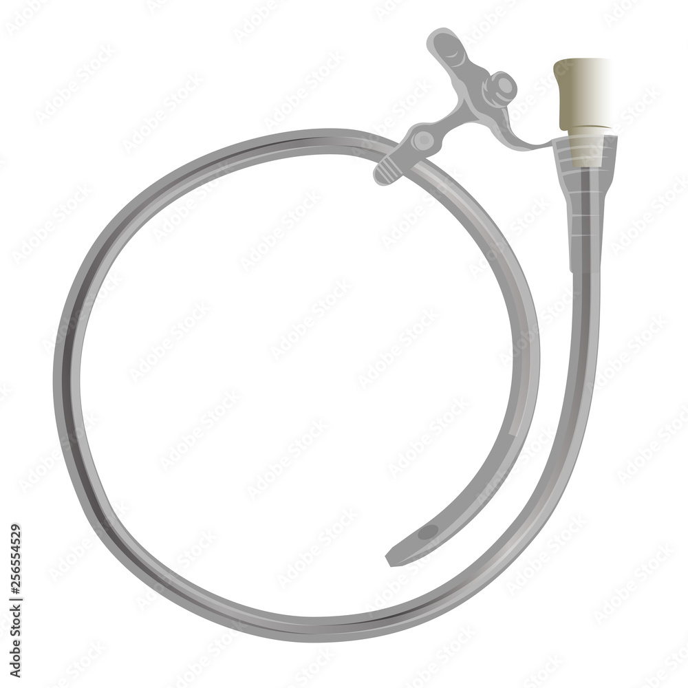 Illustration of a feeding tube Stock Illustration | Adobe Stock