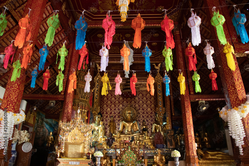 Chiang rai Wat Pra Sing is a Buddhist temple contains Budda image in ...