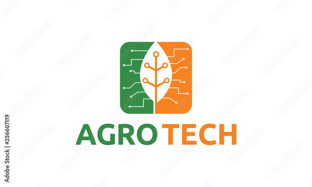 Agro Tech Logo Stock Vector | Adobe Stock