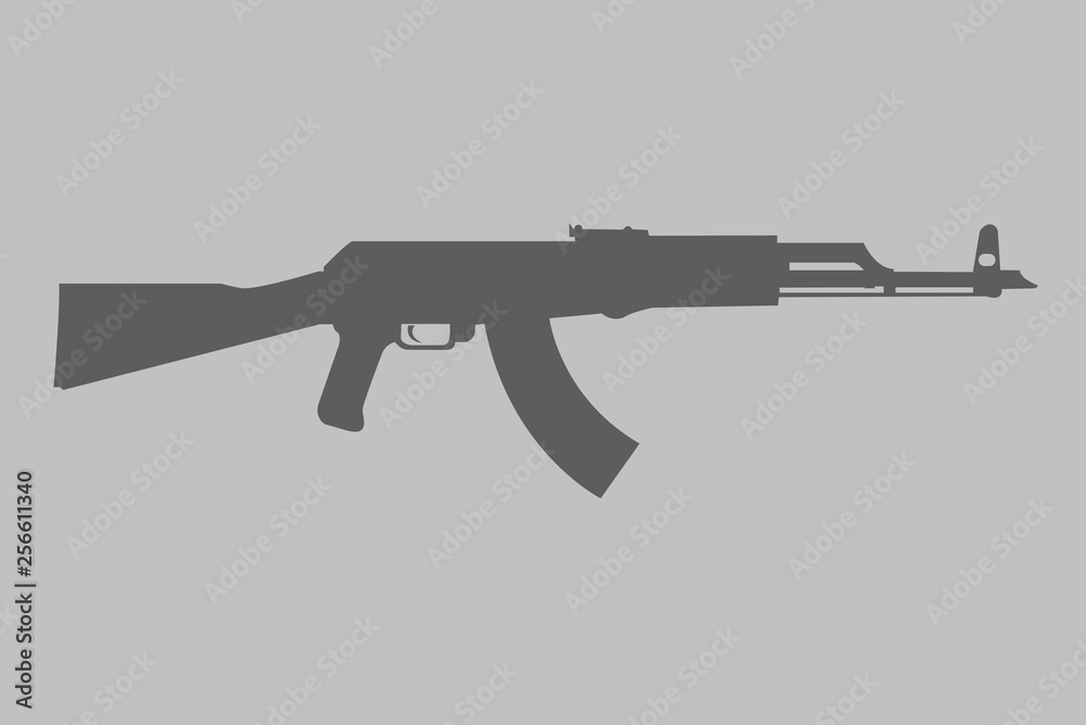 assaultrifle1_2 Stock Vector | Adobe Stock