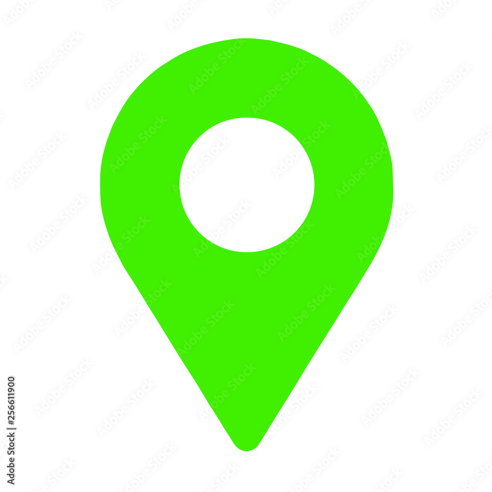 Location green icon vector. EPS10 Stock Vector | Adobe Stock