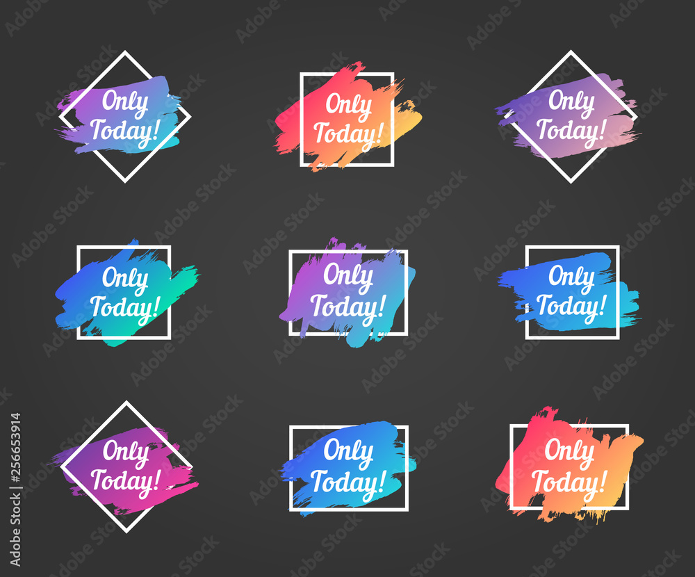 only today promo phrase. only today stock vector illustrations with ...