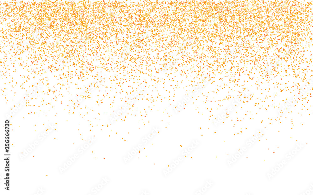 Golden glitter sparkle on a transparent background. Gold Vibrant ...