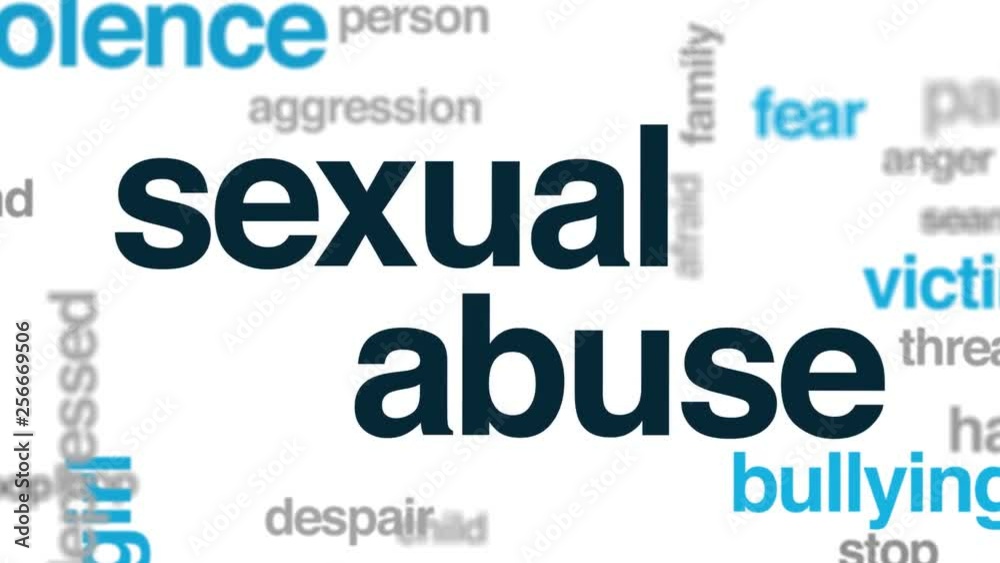 Sexual abuse animated word cloud. Kinetic typography. 素材庫影片 | Adobe Stock