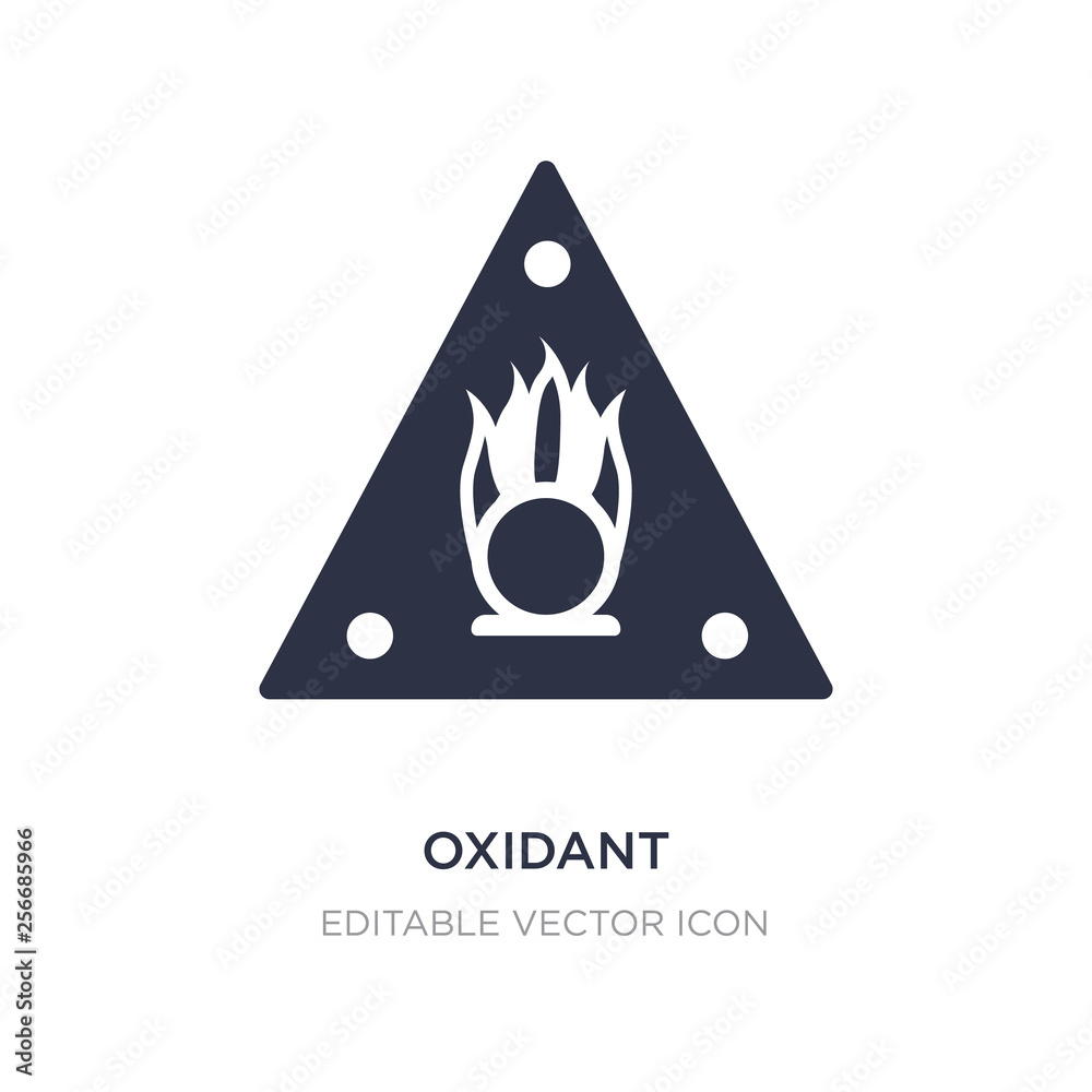 oxidant icon on white background. Simple element illustration from ...