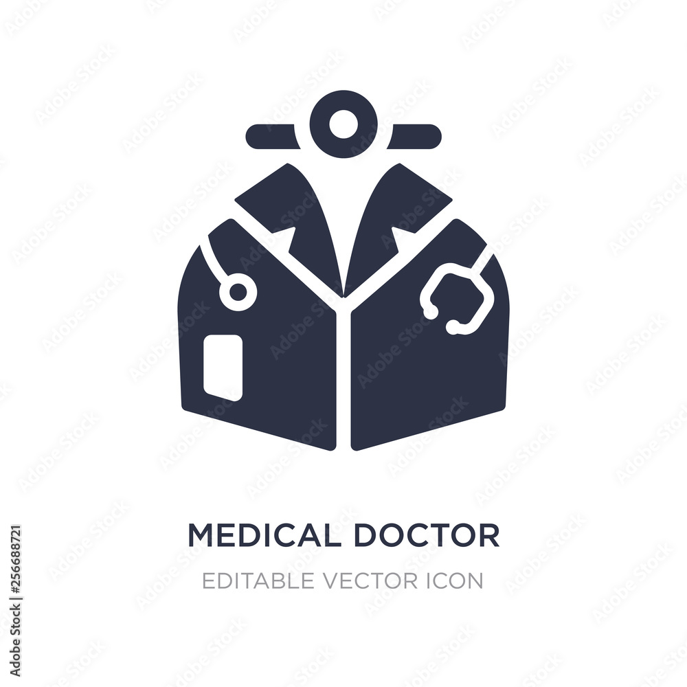 medical doctor specialist icon on white background. Simple element ...