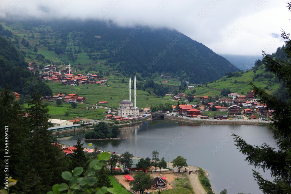Beautiful lake view. Uzungol is one of the most touristic places in ...