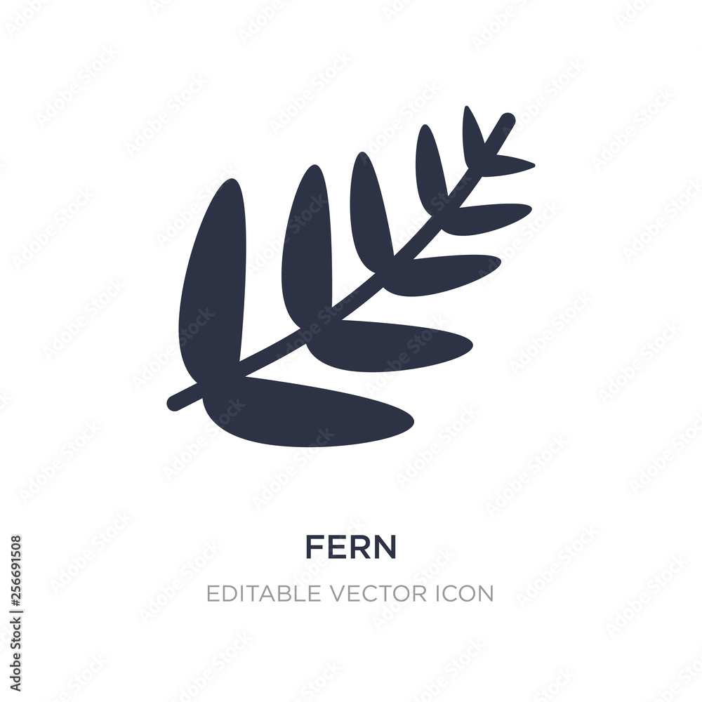 fern icon on white background. Simple element illustration from Nature ...