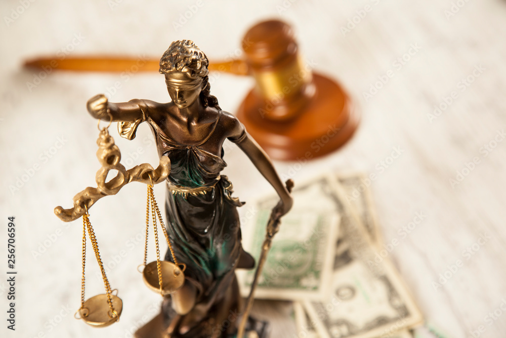 judge and justice lady and money Stock Photo | Adobe Stock