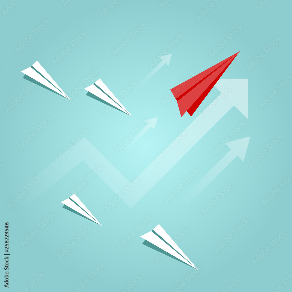 Paper planes are competition to destinations up to the sky go to ...