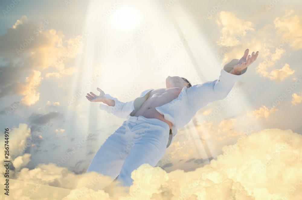 Man Reaching To Heaven