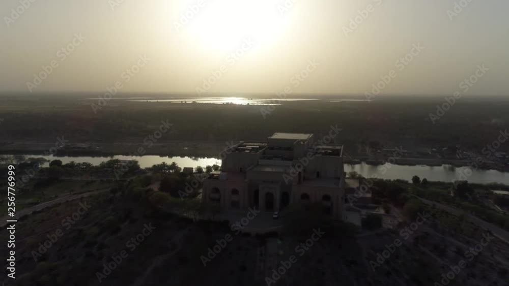 Drone shot of the ancient city of Babylon in Iraq Stock Video | Adobe Stock
