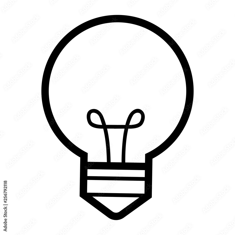 light buld idea cartoon Stock Vector | Adobe Stock