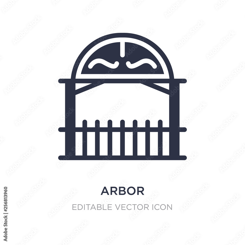 arbor icon on white background. Simple element illustration from ...