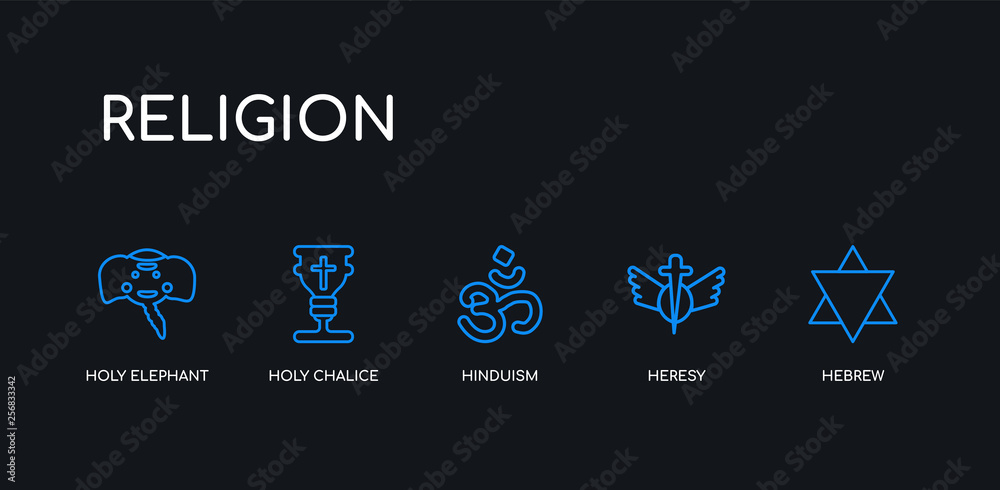 5 outline stroke blue hebrew, heresy, hinduism, holy chalice, holy ...