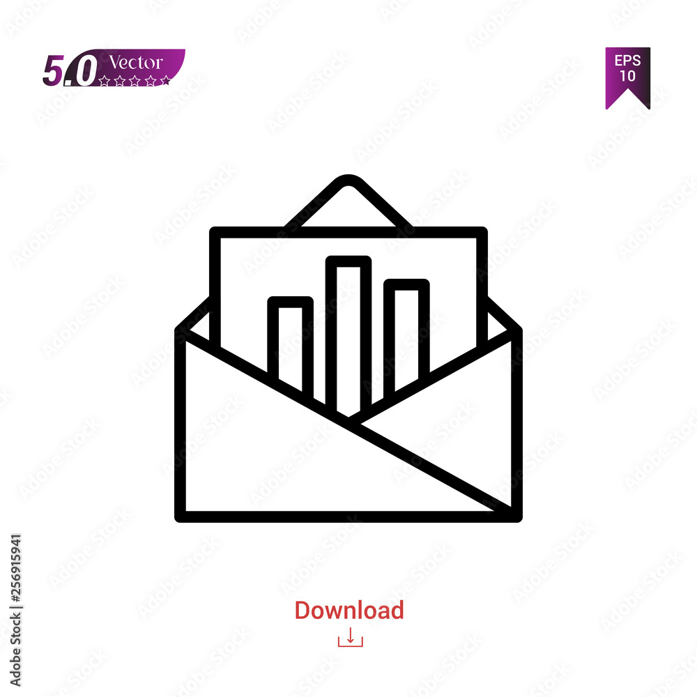 Outline email icon. email icon vector isolated on white background ...