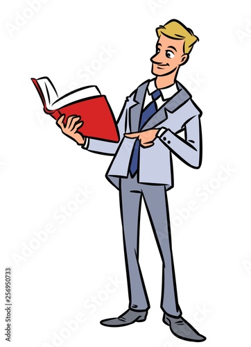 English Book Cartoon