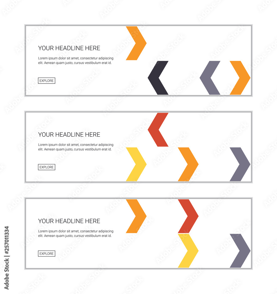 Chevron Banner Template