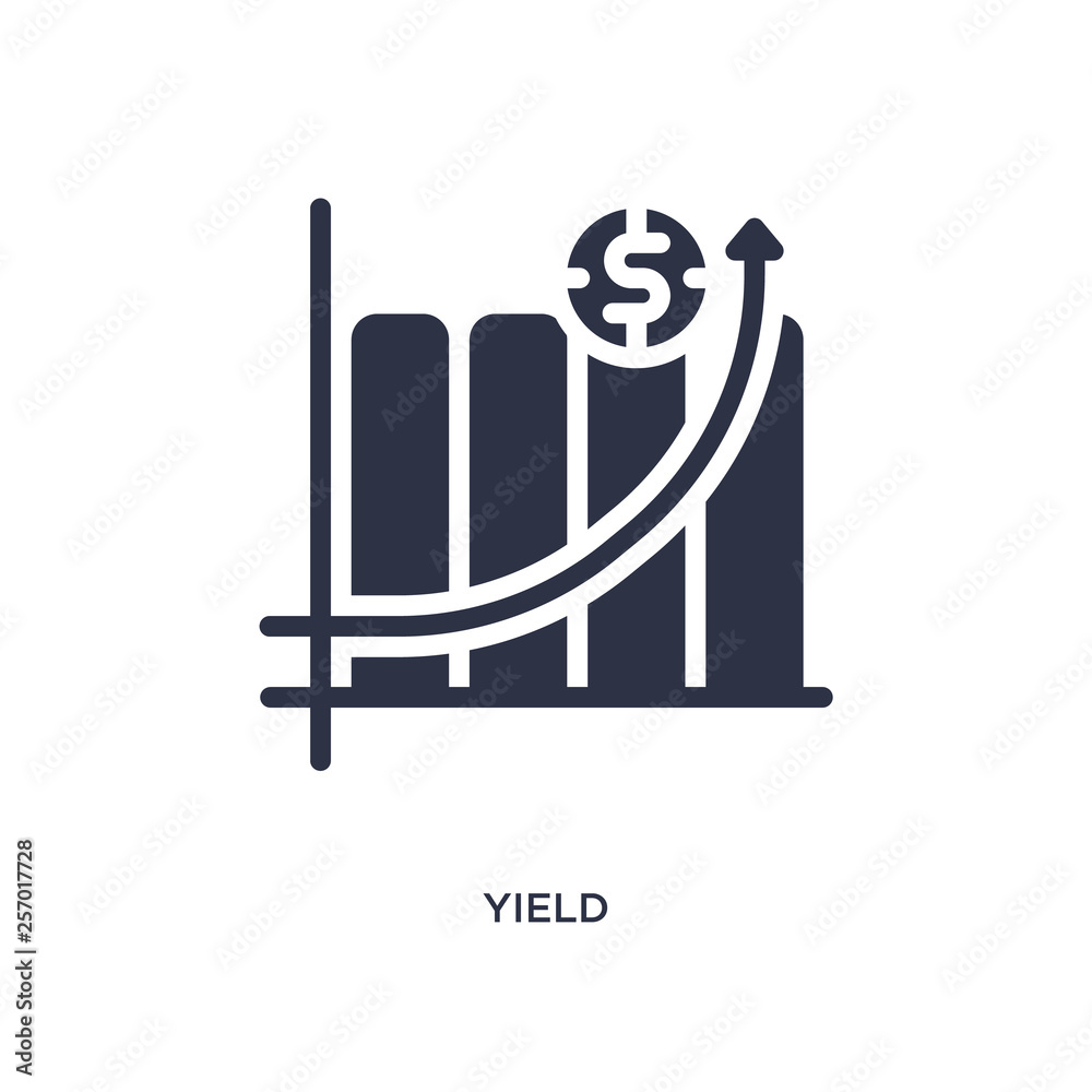 yield icon on white background. Simple element illustration from ...