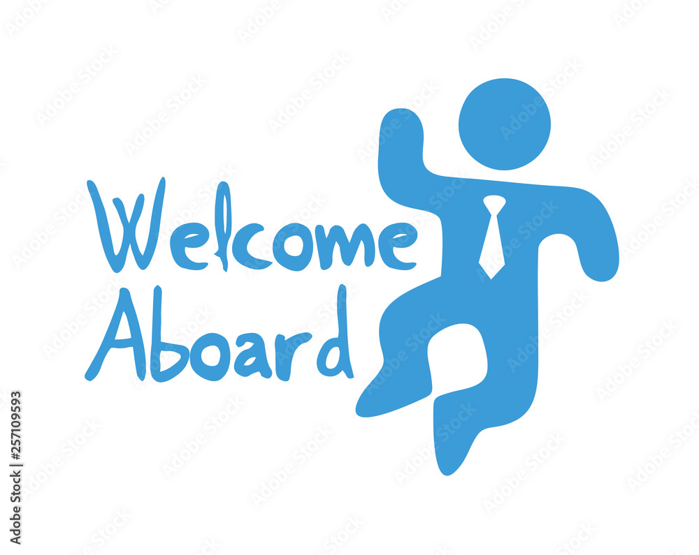 welcome aboard symbol Stock Vector | Adobe Stock