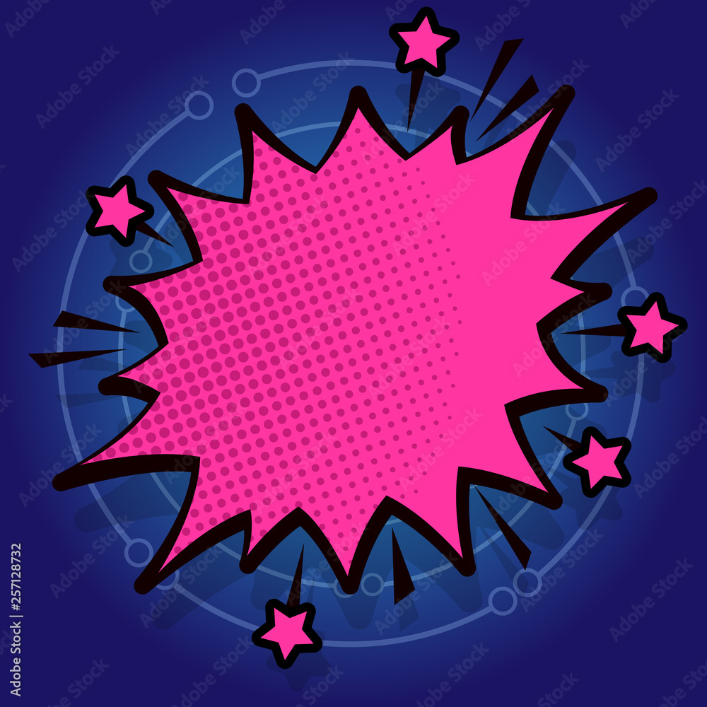 Spiky Blank Fight and Screaming Angry Speech Bubble with Thick Dark ...