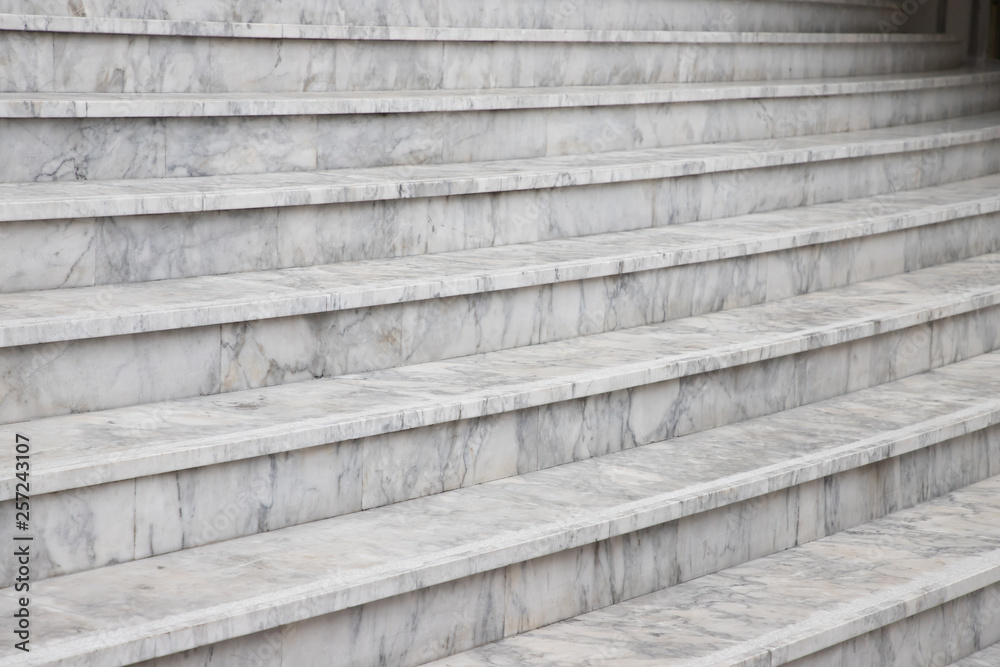 White Outdoor Stairs