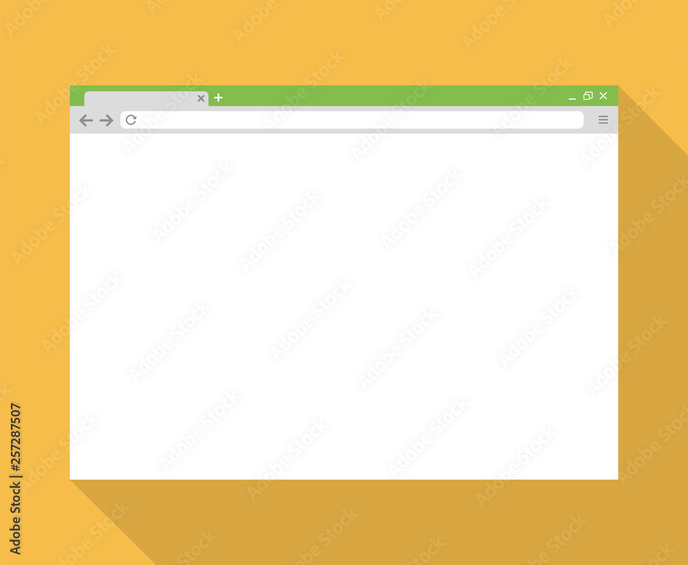 Browser window. Vector illustration Stock Vector | Adobe Stock